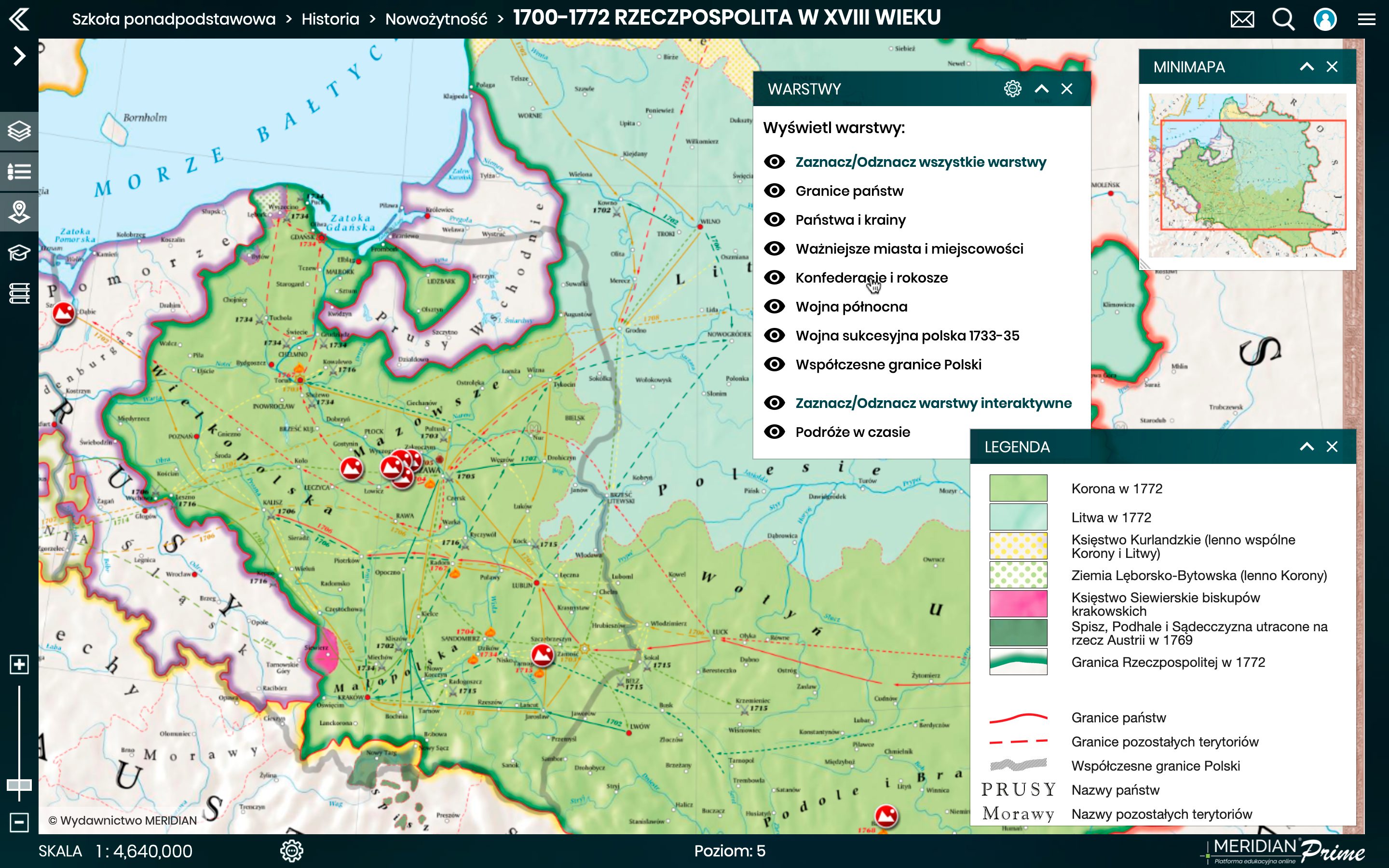 Mapy z okresu nowożytności - historia Polski