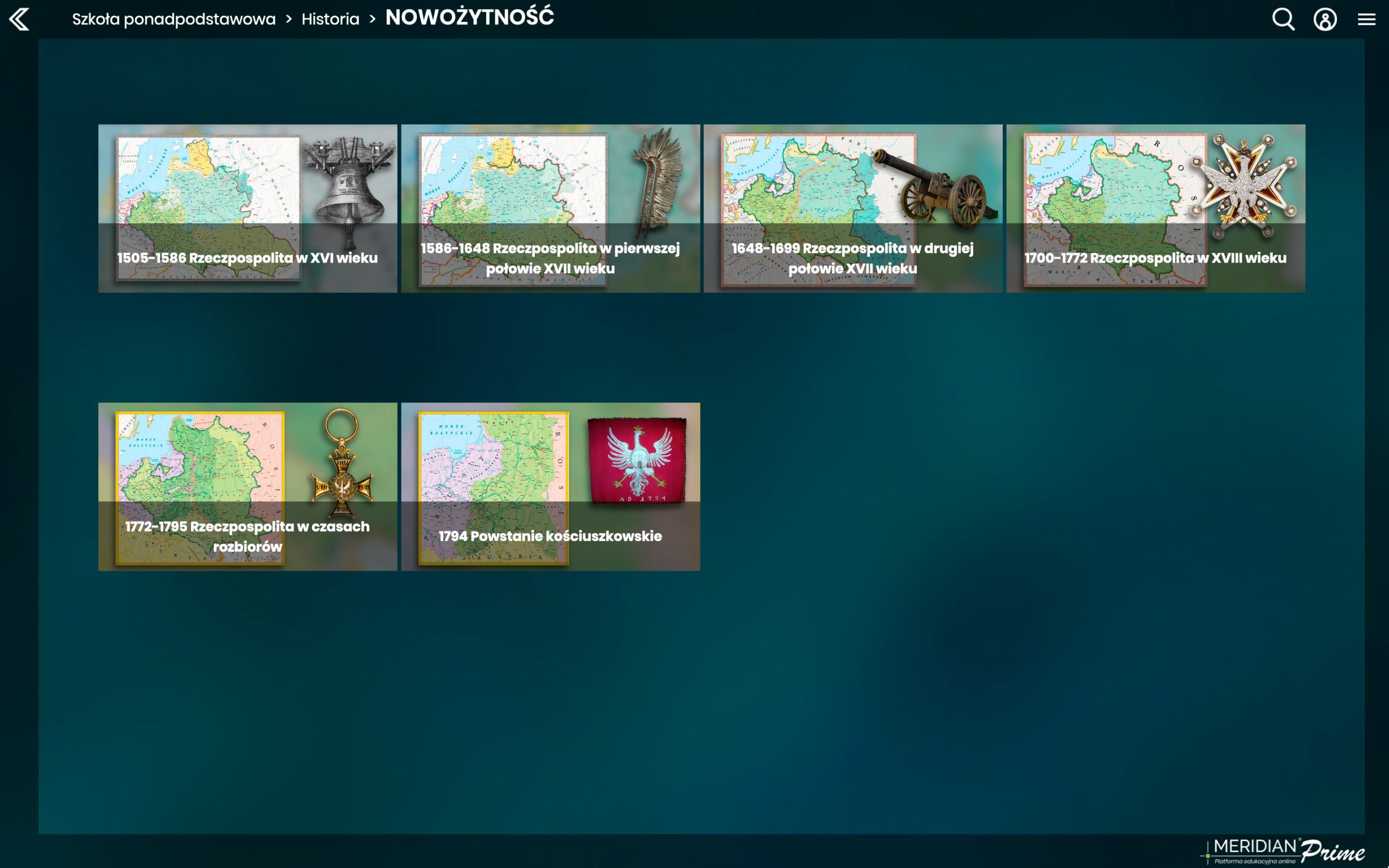 Mapy z okresu nowożytności - historia Polski